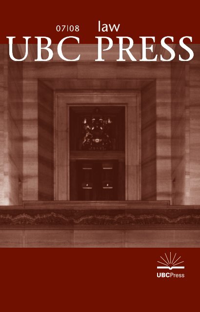 Indigenous Legal Traditions - UBC Press