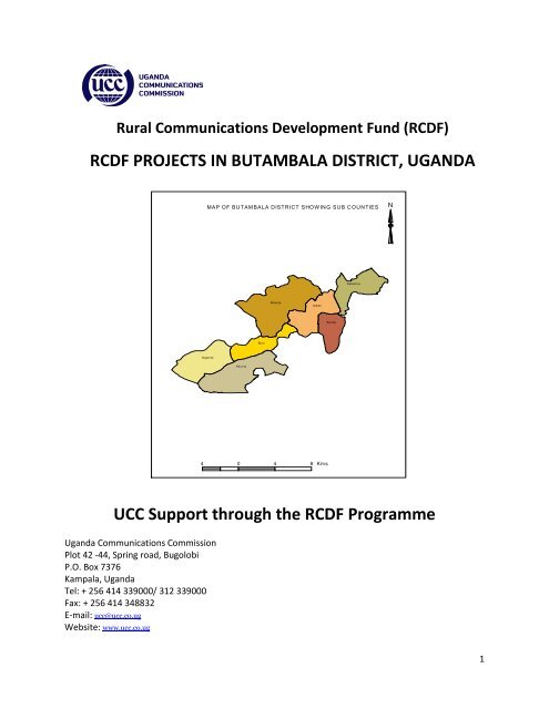 rcdf projects in butambala district - Uganda Communications ...
