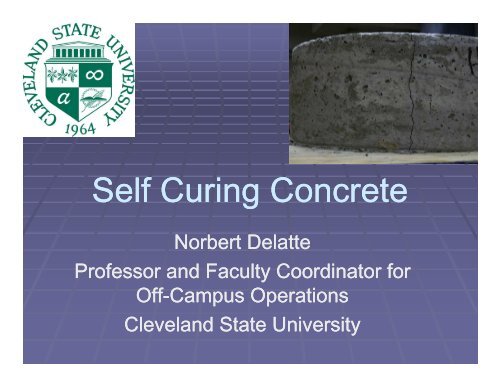 Self Curing Concrete Self Curing Concrete