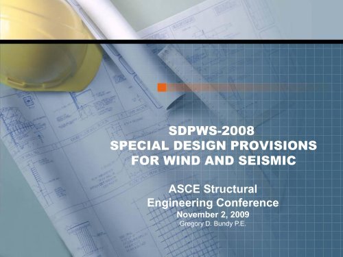 sdpws-2008 special design provisions for wind and seismic