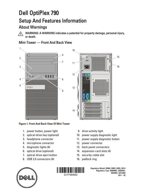 OptiPlex 790 Setup and Features Information - Dell Support