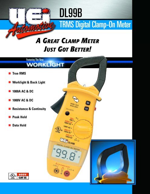 Data Sheet - UEi Automotive