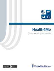 Choice Plus Plan with an HSA brochure - UHC Tools