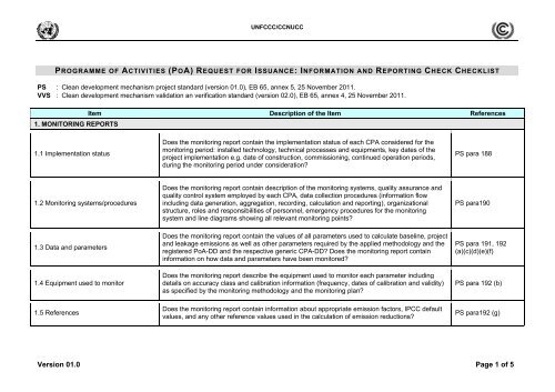PoA Request for Issuance - CDM