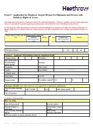 Form 12 - Airside Vehicle Pass Application Form - Heathrow Airport