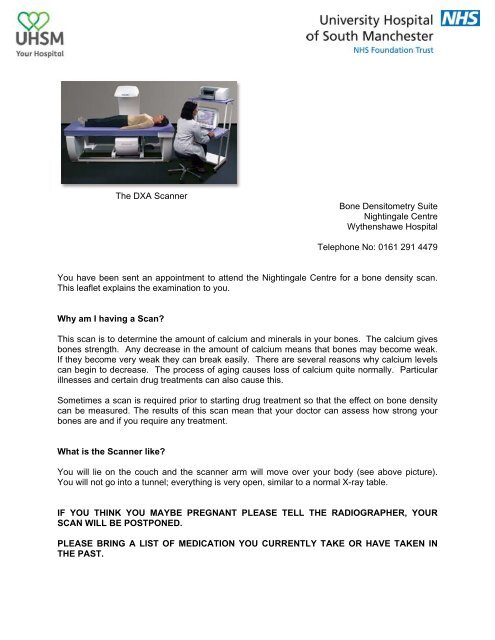 DXA scan leaflet.pdf - UHSM