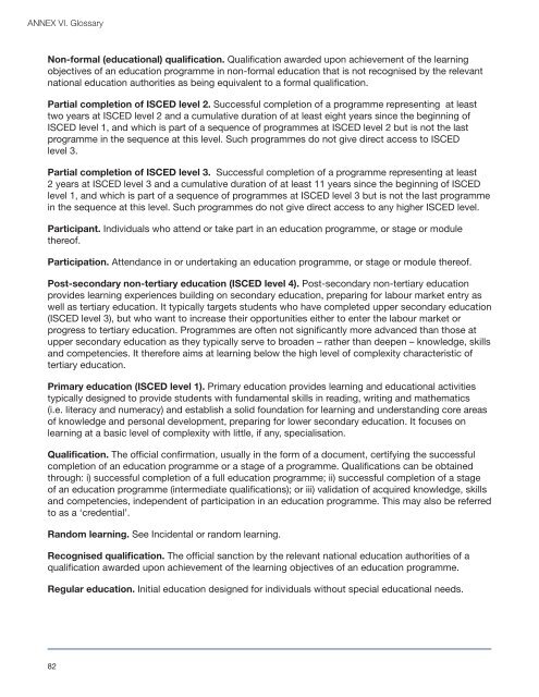 ANNEX VI. Glossary Non-fo