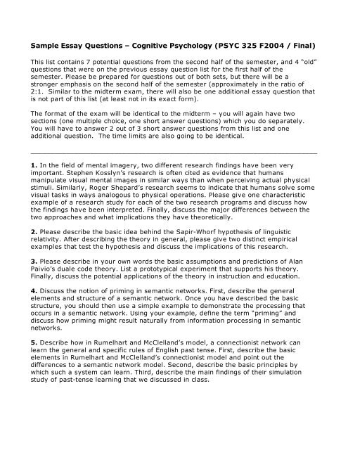  Why Study Psychology Essay Why I Chose Psychology Essay Why I Chose 
