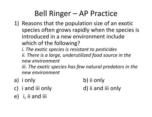 Bell Ringer â AP Practice