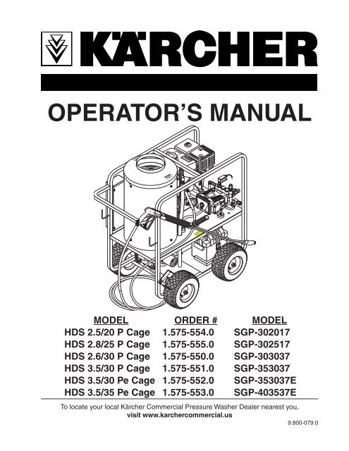 Parts List For Karcher Pressure Washers | Reviewmotors.co