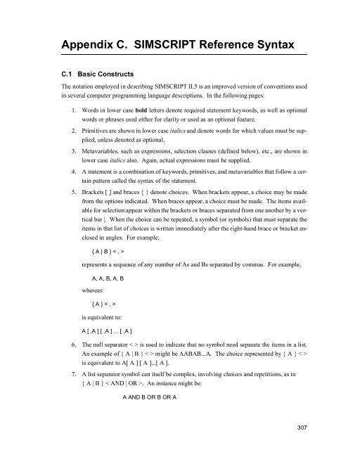 SIMSCRIPT SIMSCRIPT
