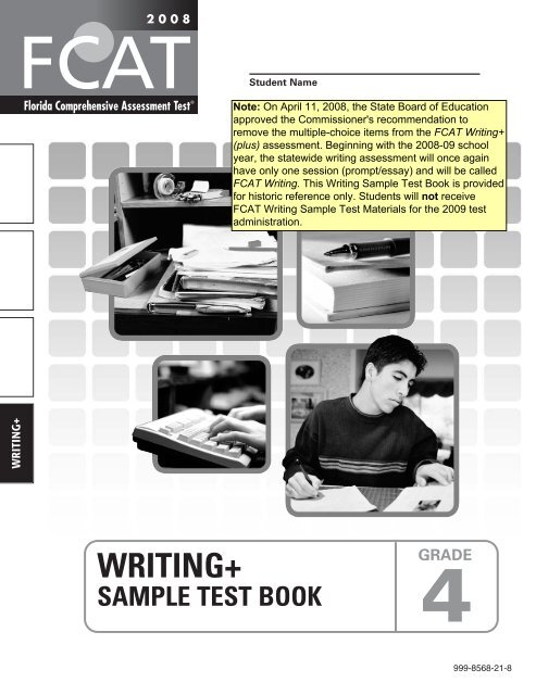 Writing+ Sample Test Book - Bureau of K-12 Assessment - Florida ...
