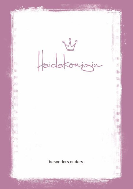 Heidekönigin Lookbook F/S 2015