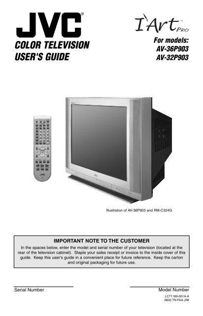 AV-36/32P903 English - JVC