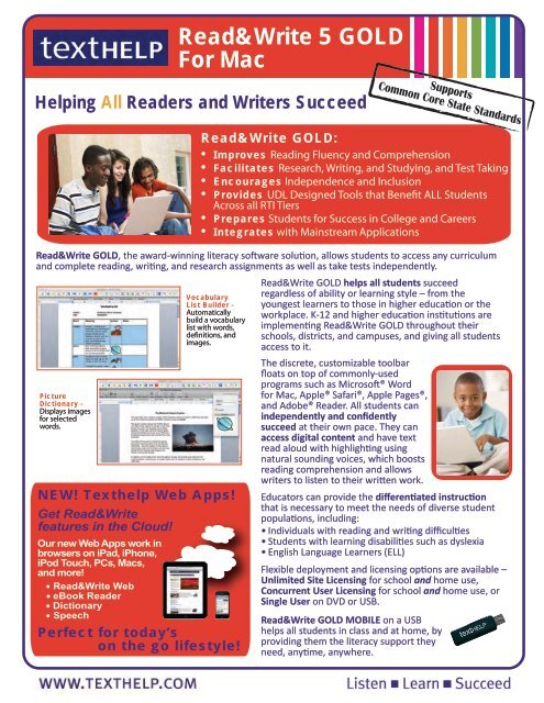 Read& 5 GOLD For Mac - Texthelp