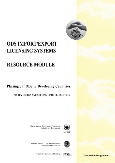 ODS IMPORT/EXPORT LICENSING SYSTEMS RESOURCE ...
