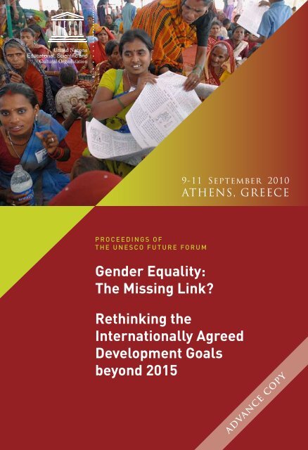 Gender Equality: The Missing Link? - unesdoc - Unesco