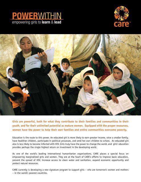 Educated Women Powerful Strong Girls, Powerful Women: Program Planning