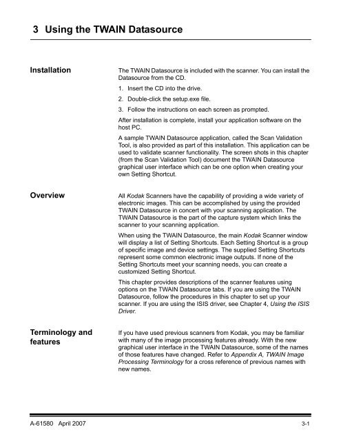 Twain Driver Setting