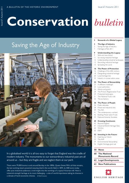 Conservation Bulletin 67 - English Heritage