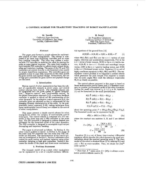 1988 Tarokh - A control scheme for trajectory tracking of robot manipulators.pdf