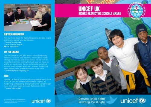 the Rights Respecting Schools Award - Unicef UK