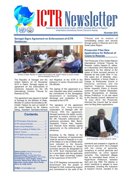 Contents - International Criminal Tribunal for Rwanda