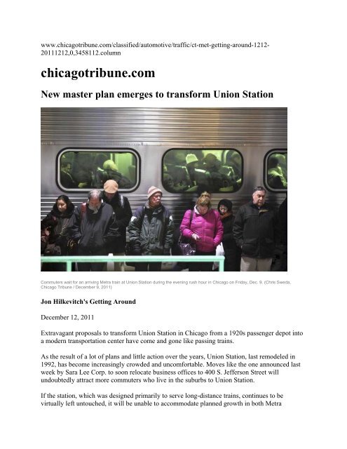 Link to PDF of Chicago Tribune article - Chicago Union Station ...