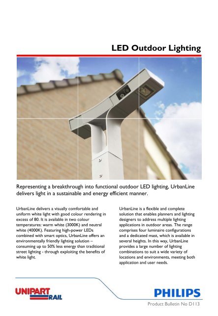 LED Outdoor Lighting - Unipart Rail