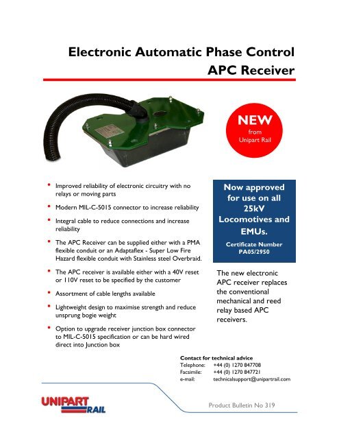 EAPC Receiver - Unipart Rail