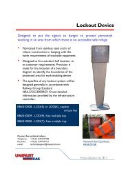 Self-testing Current Rail Indicator Device (STCRID) - Unipart Rail