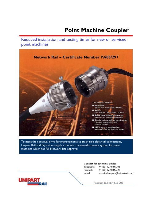 HW point machine coupler - Unipart Rail
