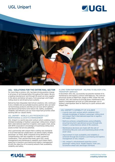 UGL Unipart - Unipart Rail