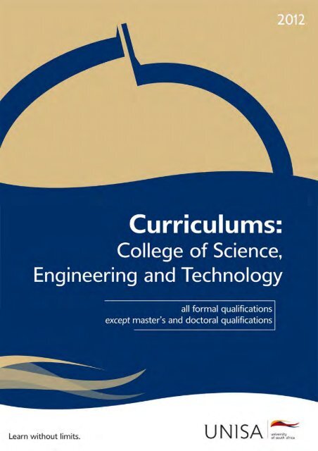 Curriculums: College of Science, Engineering and Technology