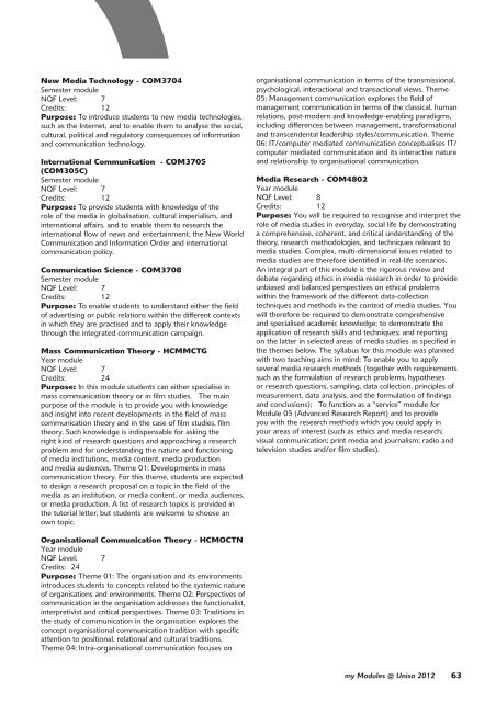 (COM2025) Semester module