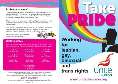 Working for lesbian, gay, bisexual and trans rights - Unite the Union
