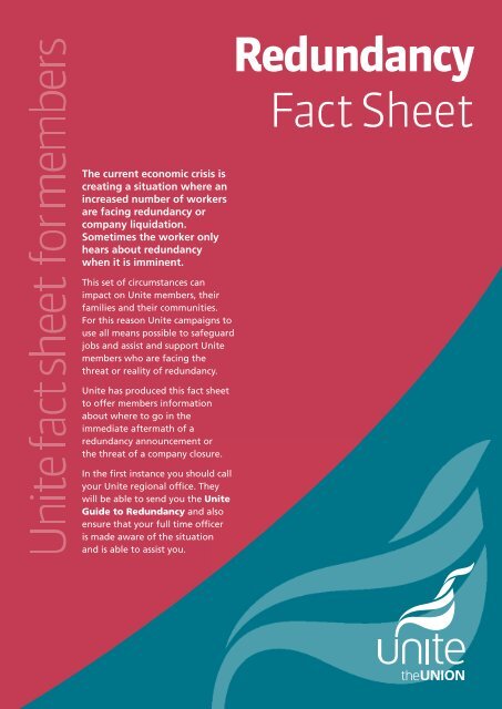 Redundancy Fact Sheet - Unite the Union