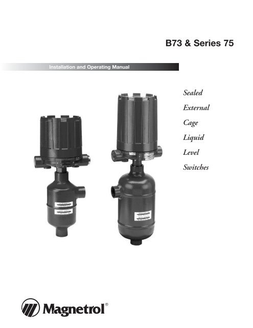 B73 & Series 75 Liquid Level Switches - Magnetrol International