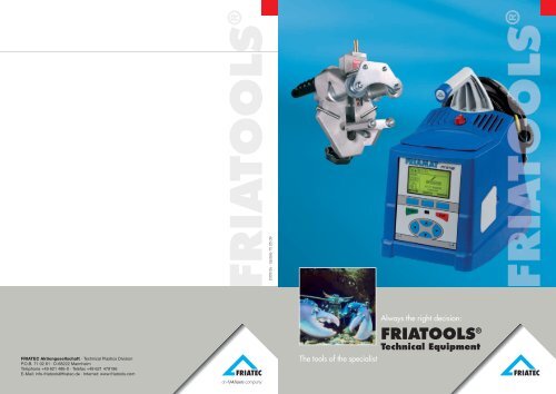 friatools® and more - Friatec