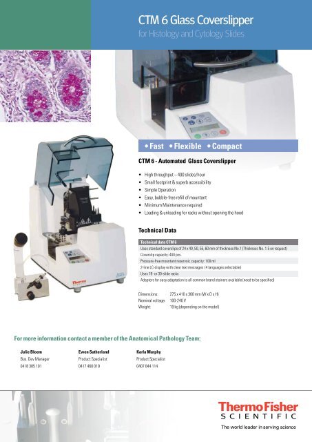 CTM 6 Glass Coverslipper - Thermo Fisher