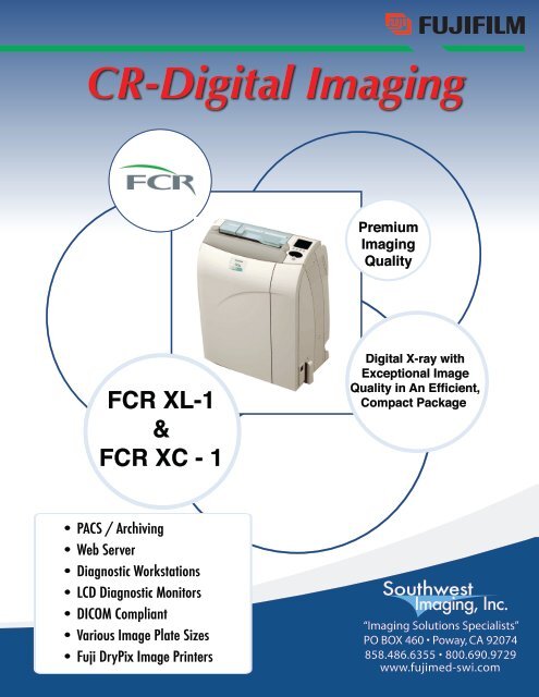 Download Brochure for Fuji FCR System. - Southwest Imaging