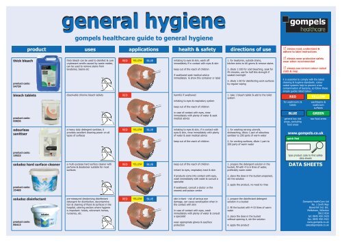 Guide to General Hygiene - Gompels.co.uk