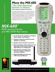 Total Control TV URC-2910 universal remote manual