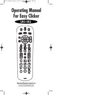 UR2-211 Operating Manual For Easy Clicker - Universal Remote ...