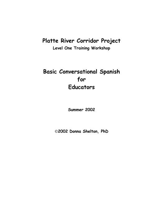 Basic Conversational Spanish