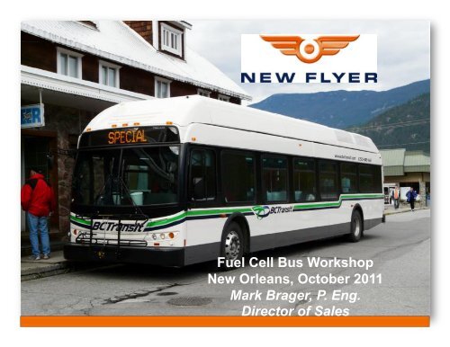 New Flyer FCB Update - International Fuel Cell Bus Collaborative