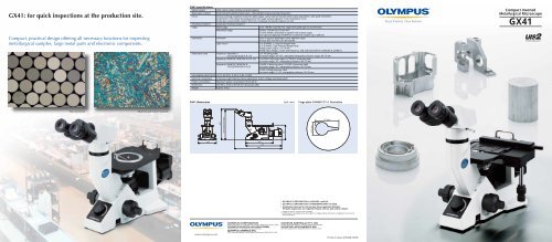 Compact Inverted Metallurgical Microscope - Olympus