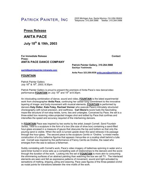 ANITA PACE - Patrick Painter