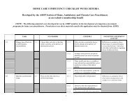 HOME CARE COMPETENCY CHECKLIST WITH CRITERIA ...
