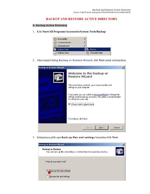 15. Backup and Restore Active Directory